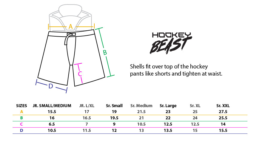 Size Charts – HockeyBeast.net